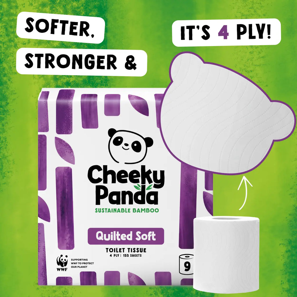 Quilted Soft Bamboo Toilet Paper | Cheeky Panda