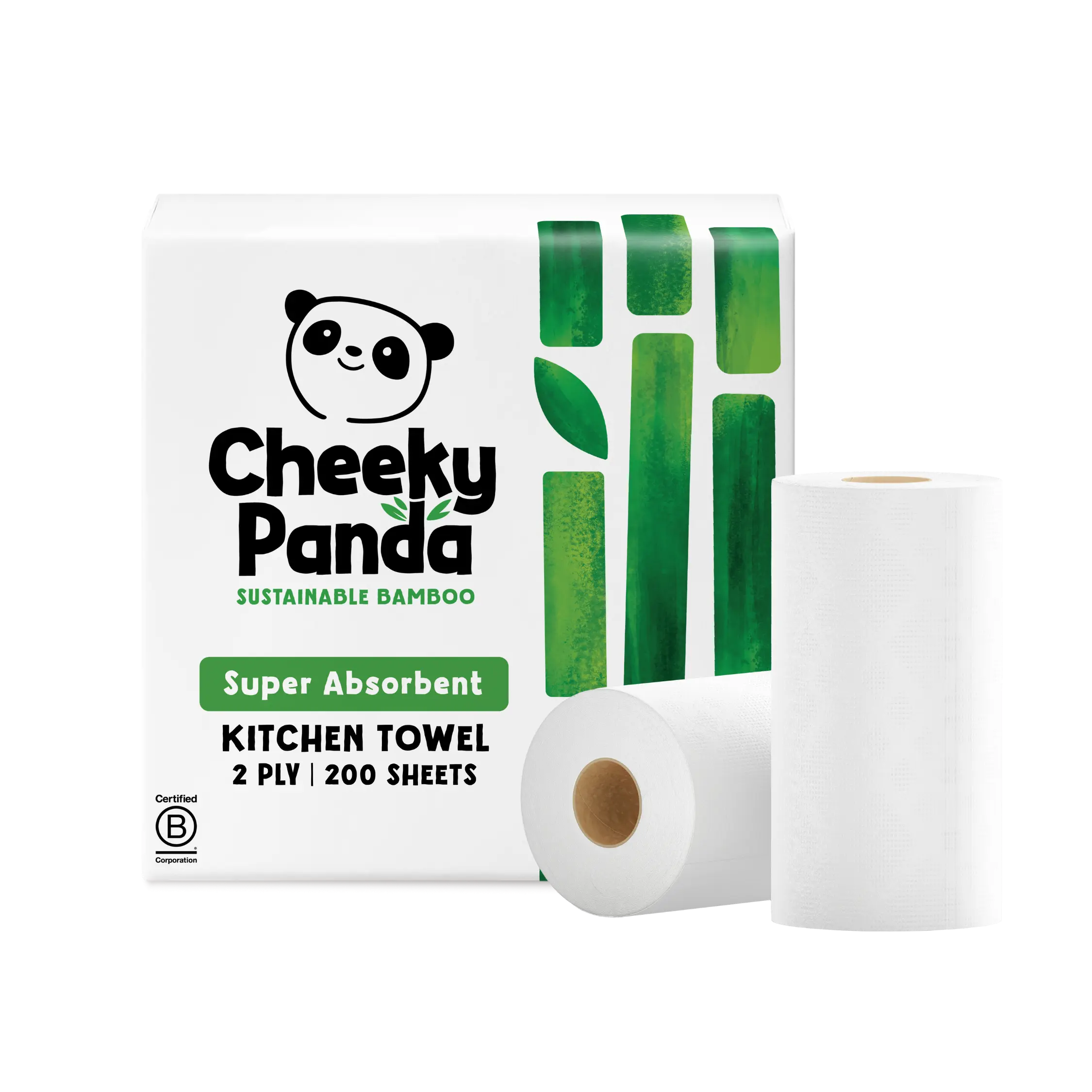 Sustainable Bamboo Kitchen Roll 10 Rolls | Bamboo Paper Towels – Cheeky ...