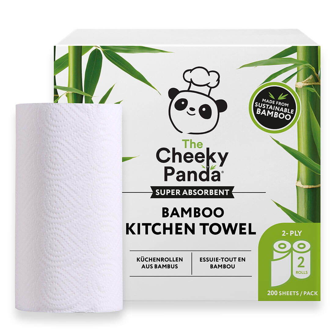Sustainable Bamboo Kitchen Roll 10 Rolls Bamboo Paper Towels The Cheeky Panda