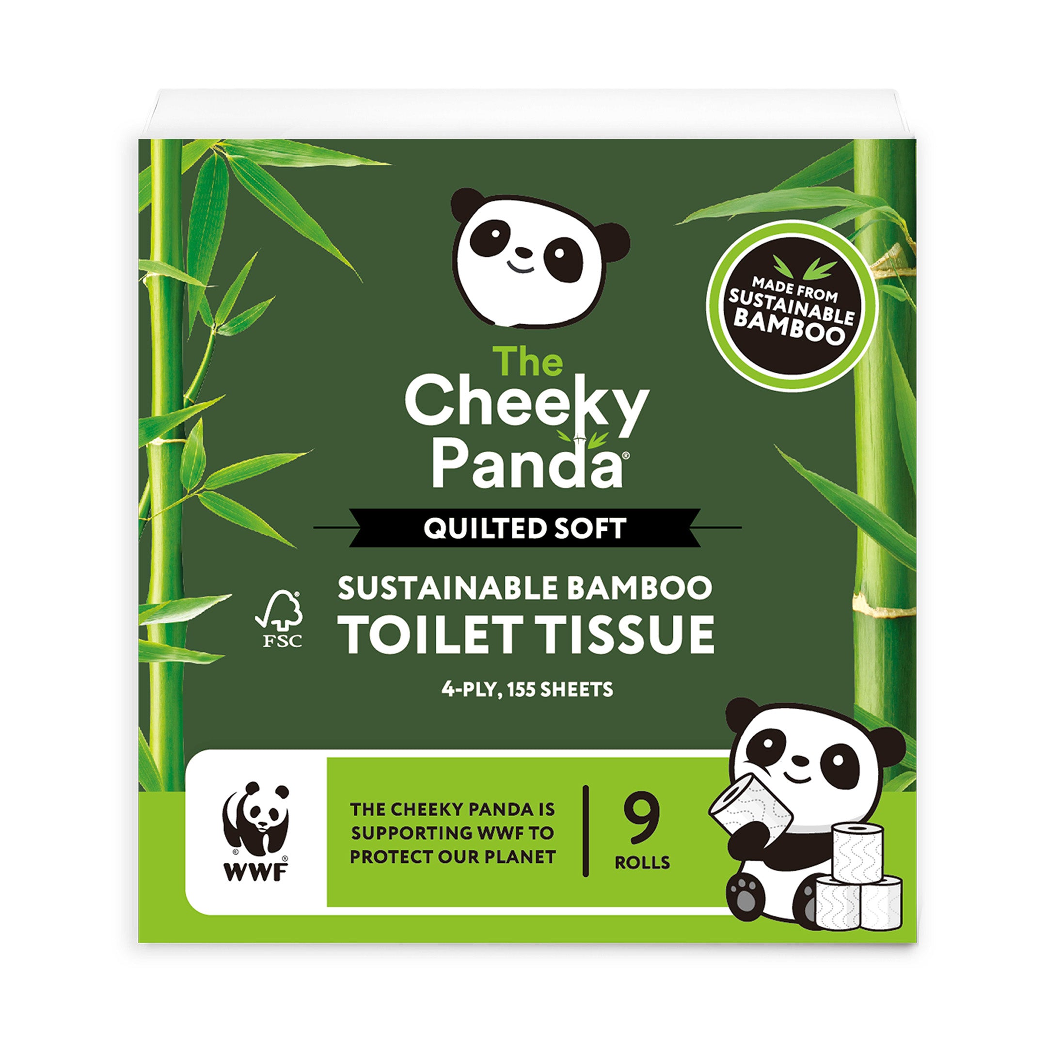 Quilted Soft Bamboo Toilet Paper | Cheeky Panda