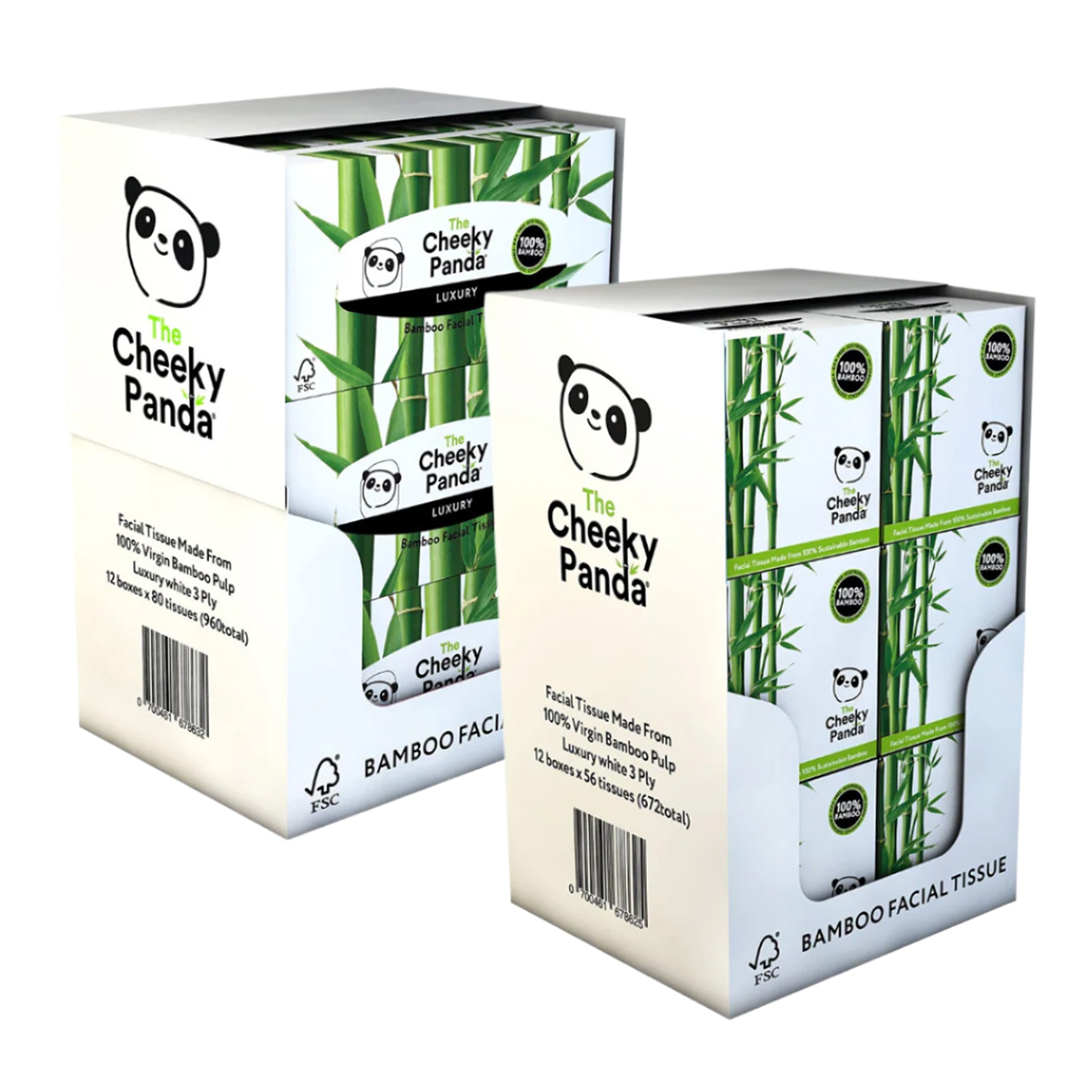 Soft, Sustainable & Biodegradable Bamboo Tissues (12 boxes) – Cheeky Panda